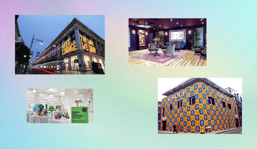 Sustainable interiors and window displays